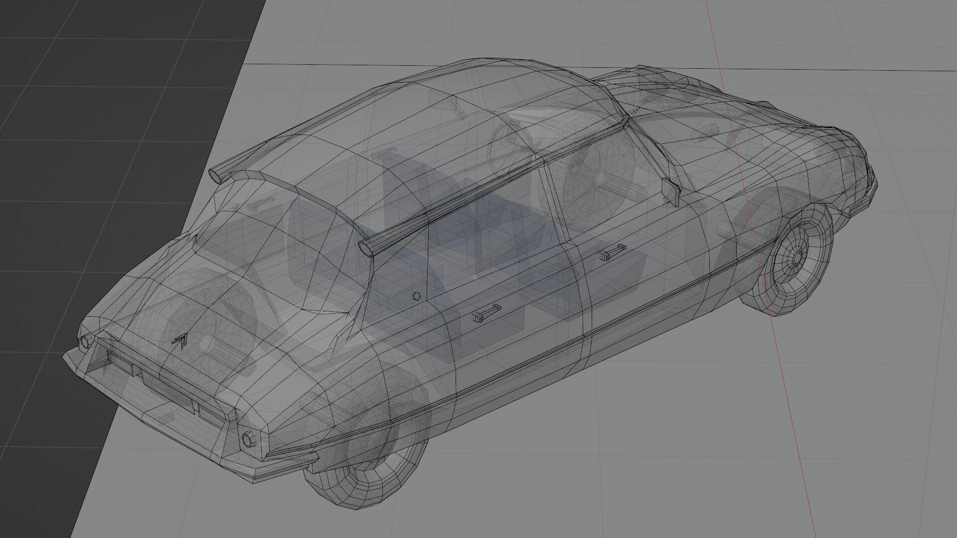Citroen DS - 3D Model by NETRUNNER_pl