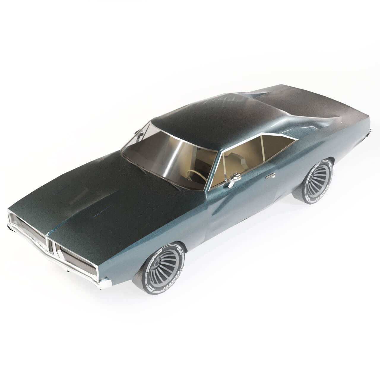 Dodge Charger 1969 - 3D Model by NETRUNNER_pl