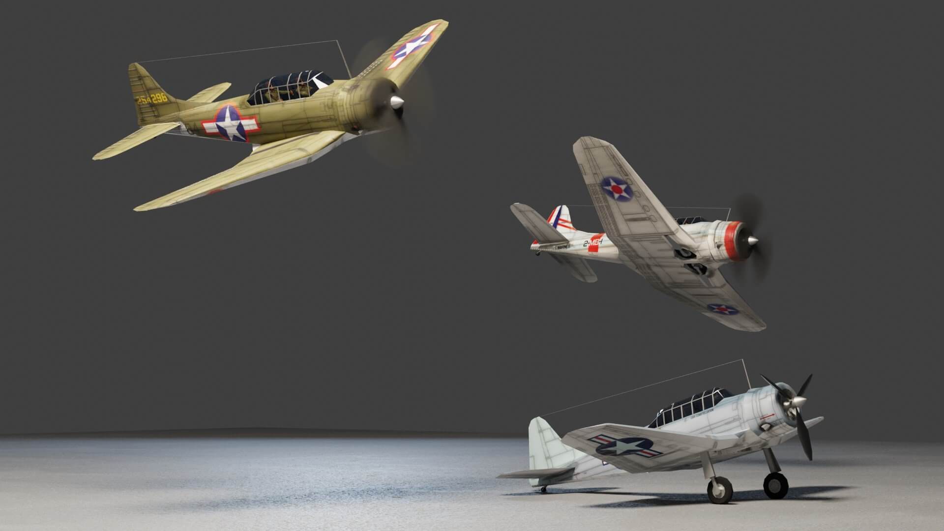 Douglas SBD Dauntless WW2 Bomber - 3D Model by NETRUNNER_pl