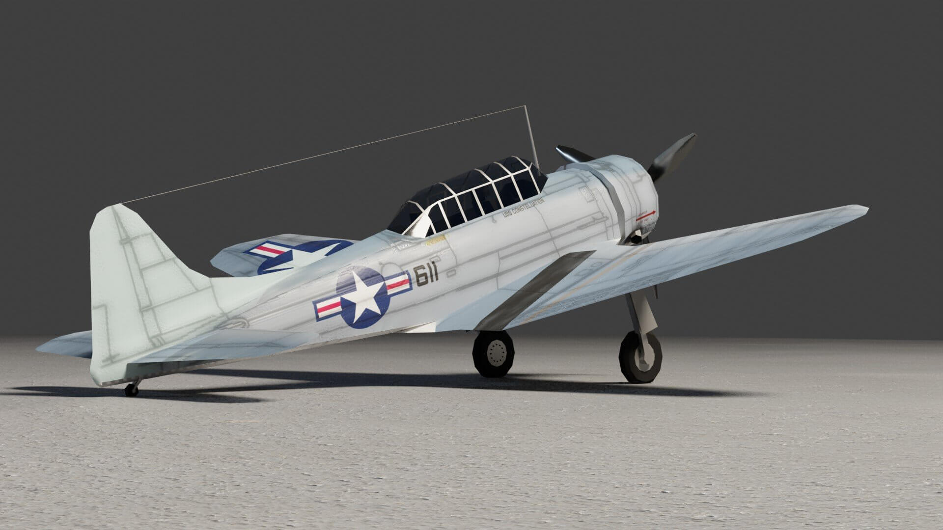 Douglas SBD Dauntless WW2 Bomber - 3D Model by NETRUNNER_pl