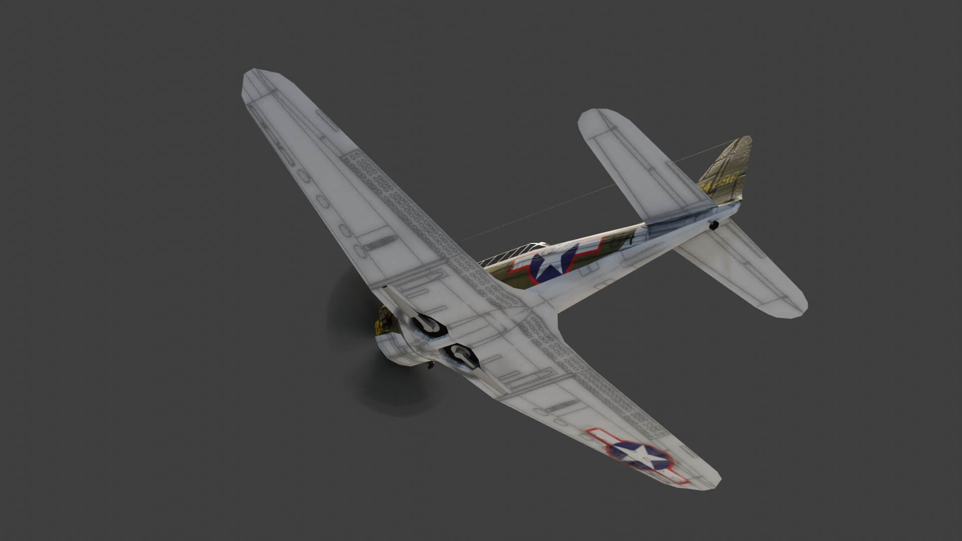 Douglas SBD Dauntless WW2 Bomber - 3D Model by NETRUNNER_pl