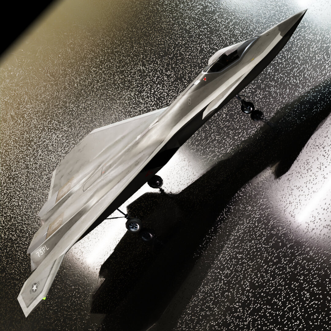 Boeing F-47 Thunderstorm Ngad Fighter 3D Render by NETRUNNER_pl