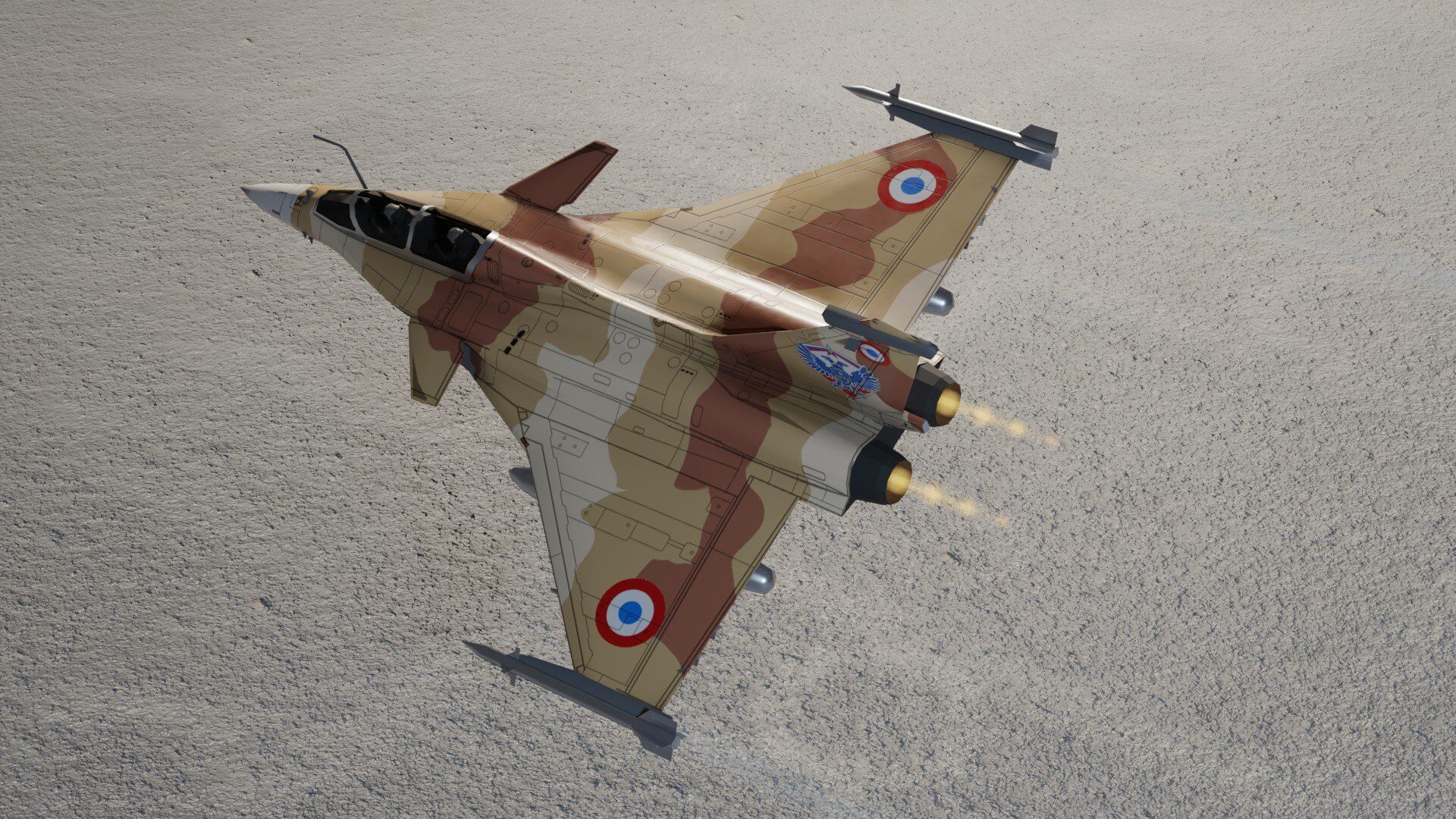 Dassault Rafale 3D Render, Digital Art by NETRUNNER_pl