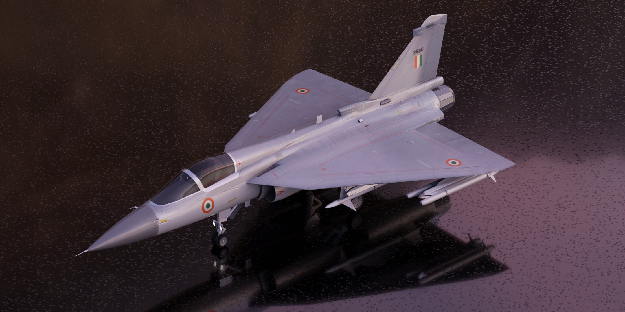 HAL Tejas 3D Render, Digital Art by NETRUNNER_pl