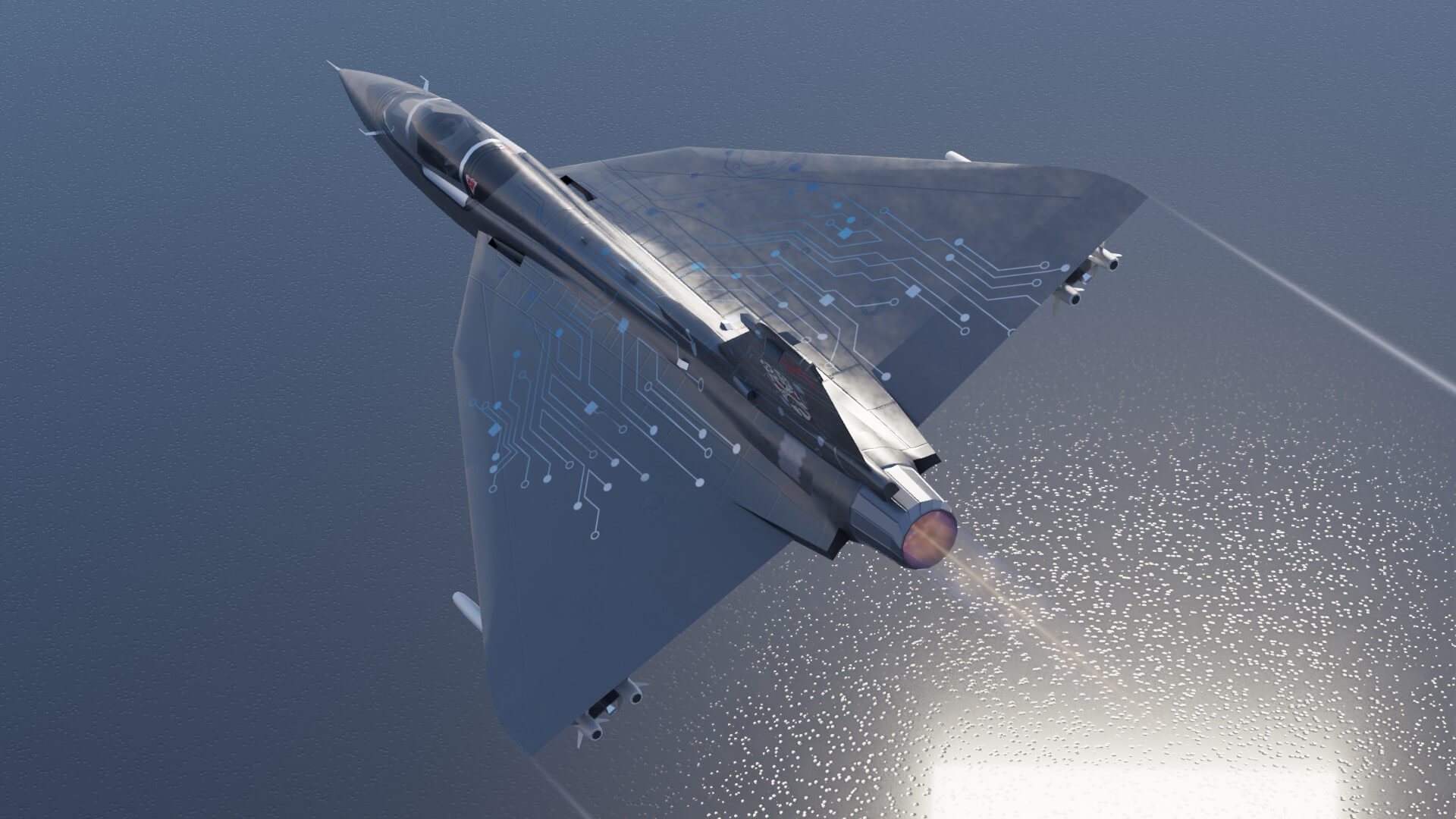 HAL Tejas 3D Render, Digital Art by NETRUNNER_pl