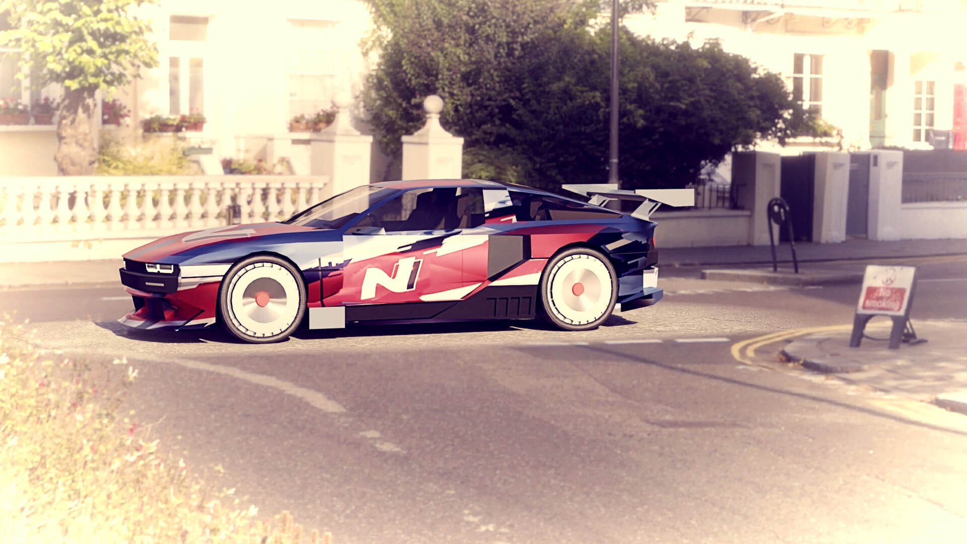 Hyundai N Vision 74 gallery 3D Render by NETRUNNER_pl