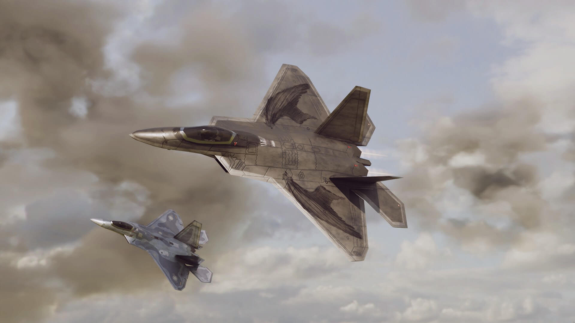 Lockheed Martin F-22 Raptor 3D Render by NETRUNNER_pl