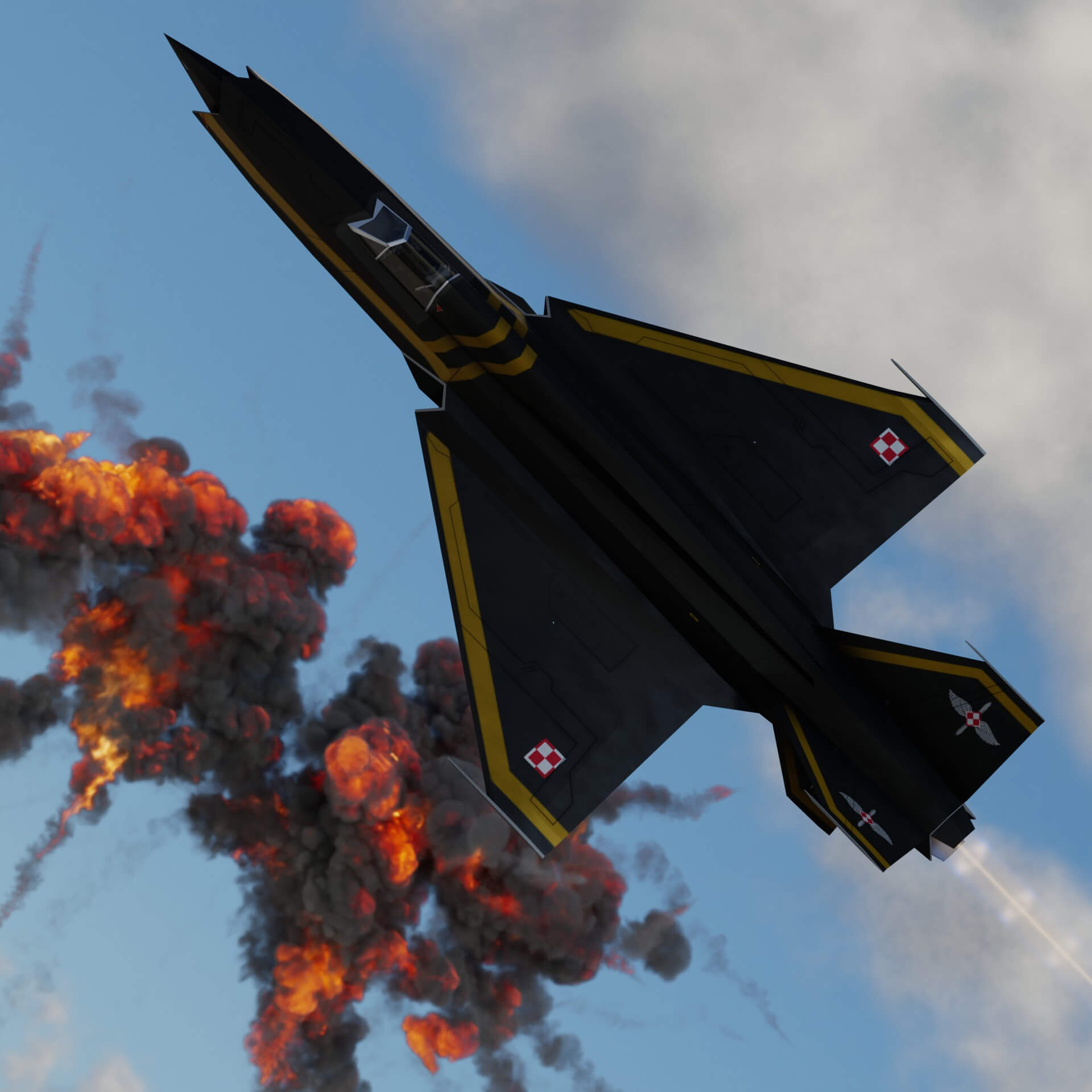 Mikoyan-Gurevich MIG-X21 Fishbone 3D Render | RenderHub Gallery