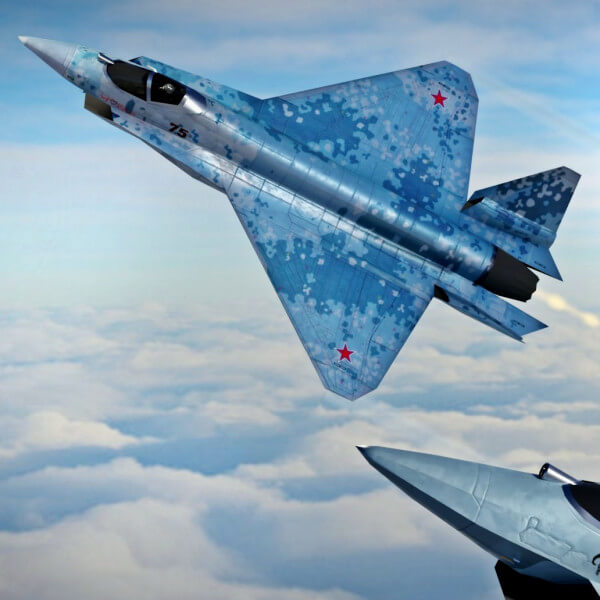 Sukhoi S-70 Okhotnik 3D Render | RenderHub Gallery