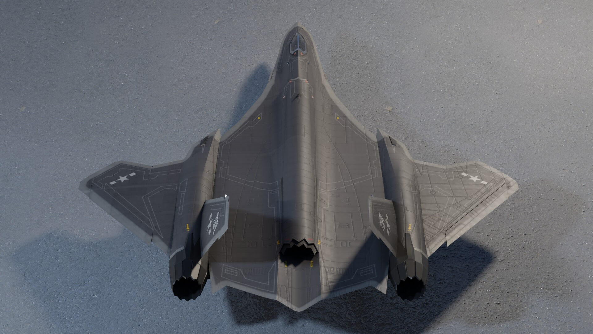 General Dynamics F-34 Lynx Concept Fighter 3D Model by NETRUNNER_pl