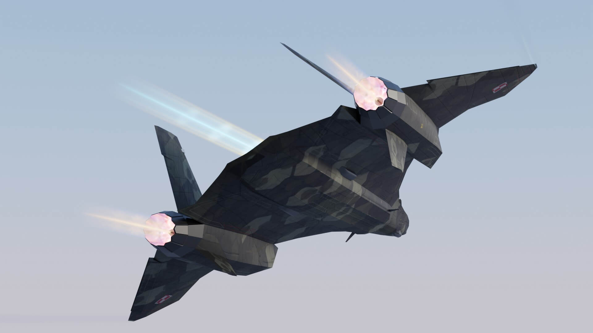 General Dynamics F-34 Lynx Concept Fighter 3D Model by NETRUNNER_pl