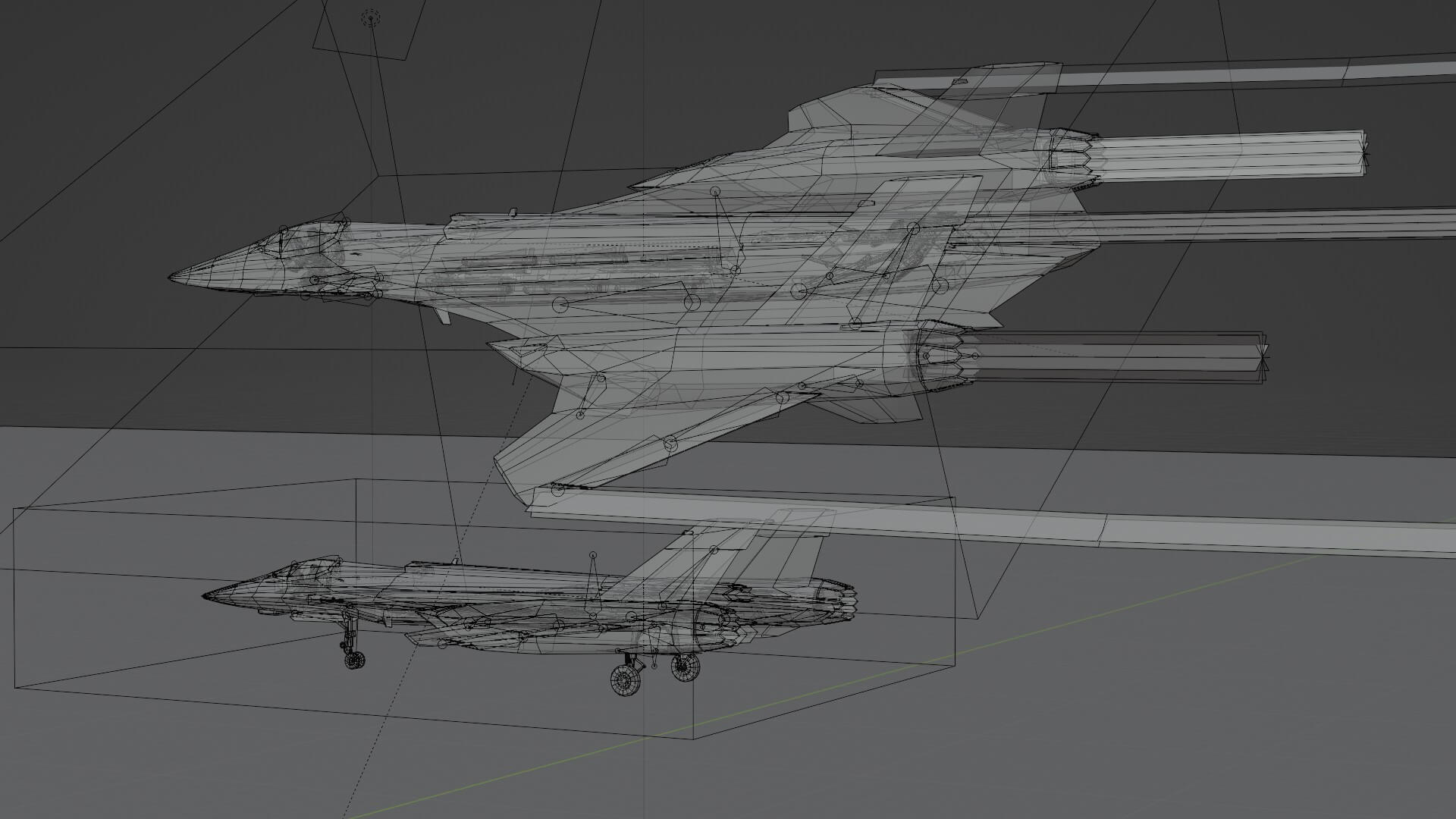 General Dynamics F-34 Lynx Concept Fighter 3D Model by NETRUNNER_pl