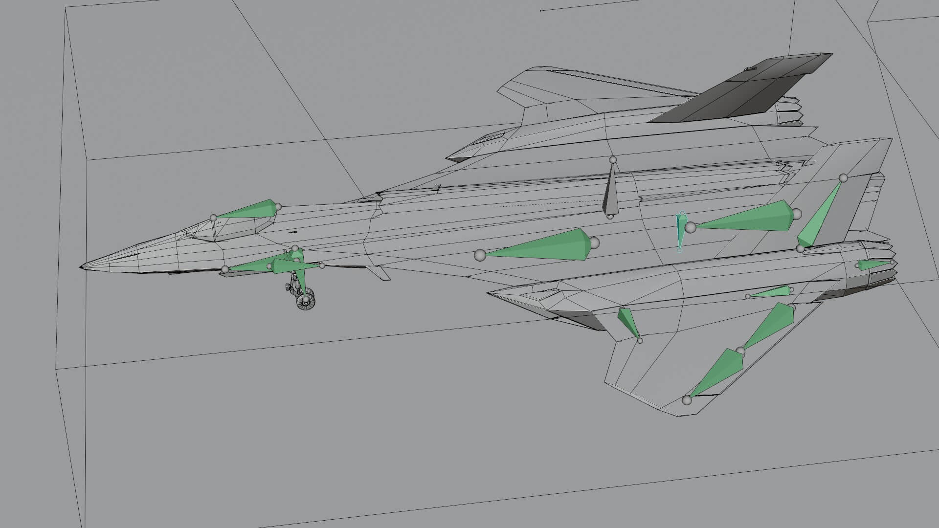 General Dynamics F-34 Lynx Concept Fighter 3D Model by NETRUNNER_pl
