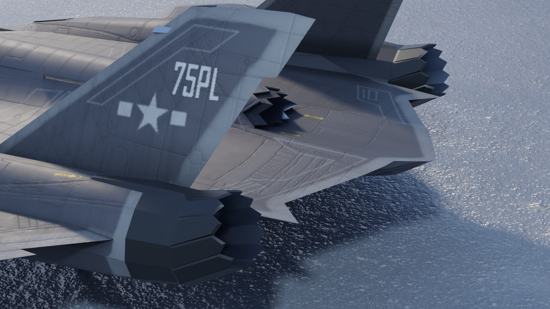 General Dynamics F-34 Lynx Concept Fighter 3D Model by NETRUNNER_pl