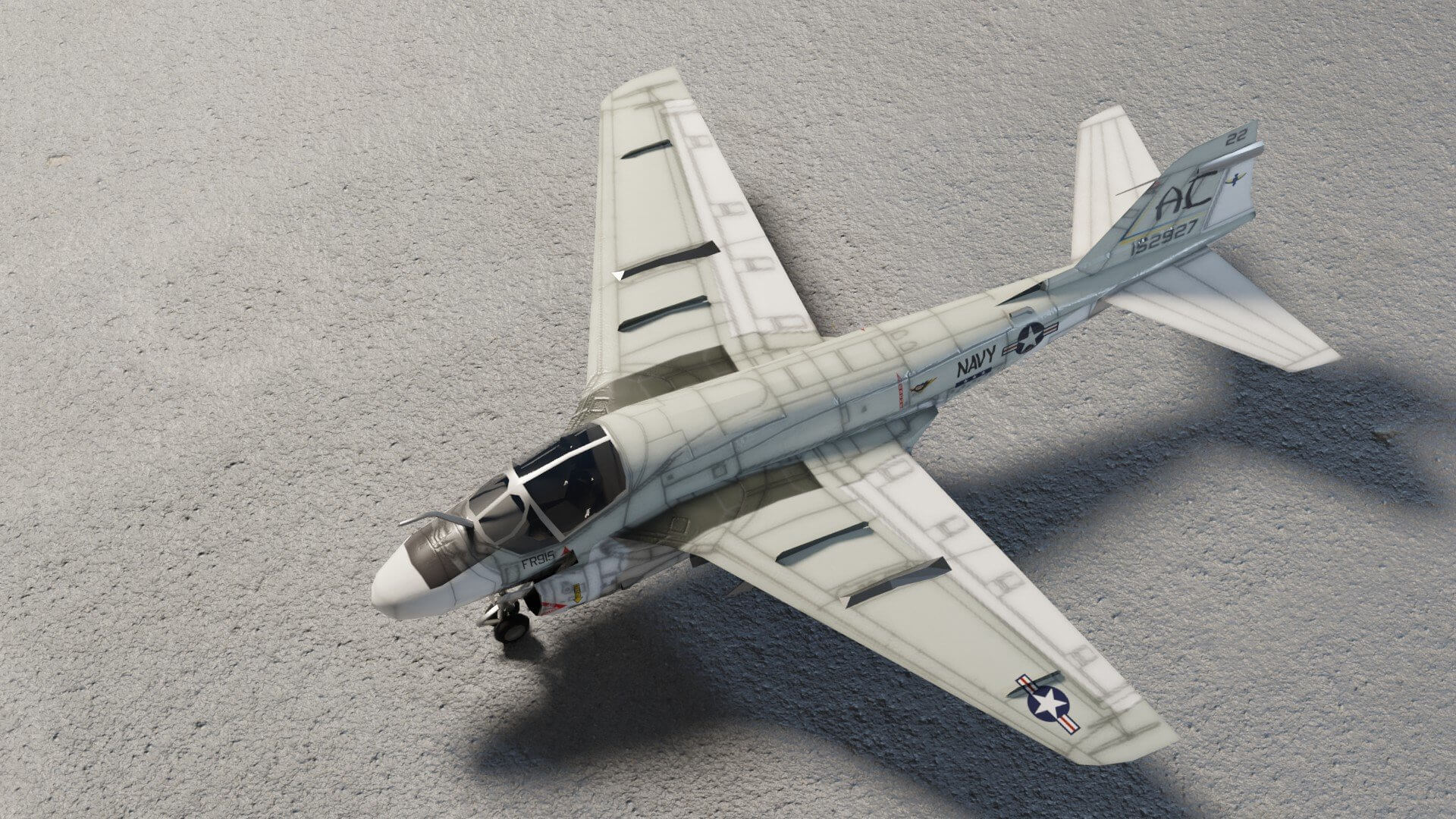 Grumman A-6 Intruder 3D Model by NETRUNNER_pl