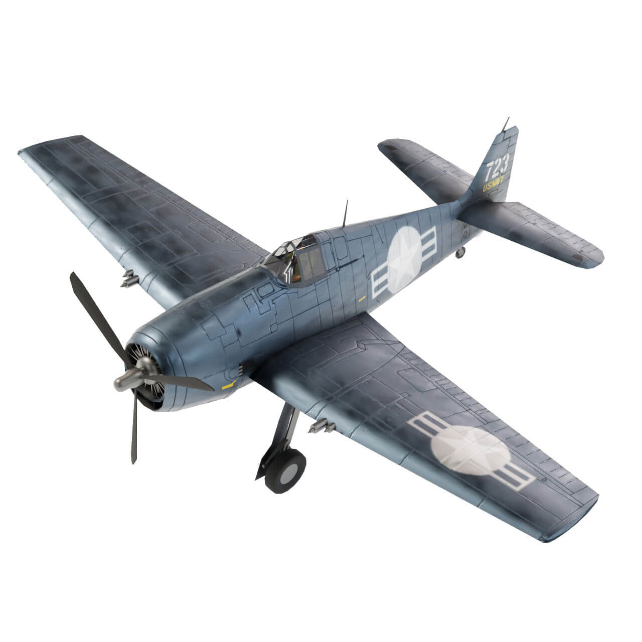 Grumman F6F Hellcat - 3D Model by NETRUNNER_pl