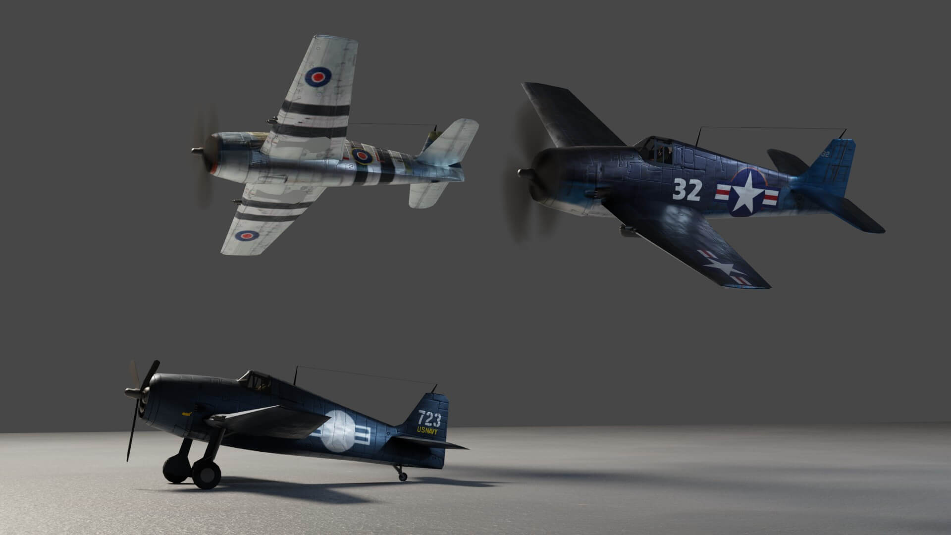 Grumman F6F Hellcat - 3D Model by NETRUNNER_pl