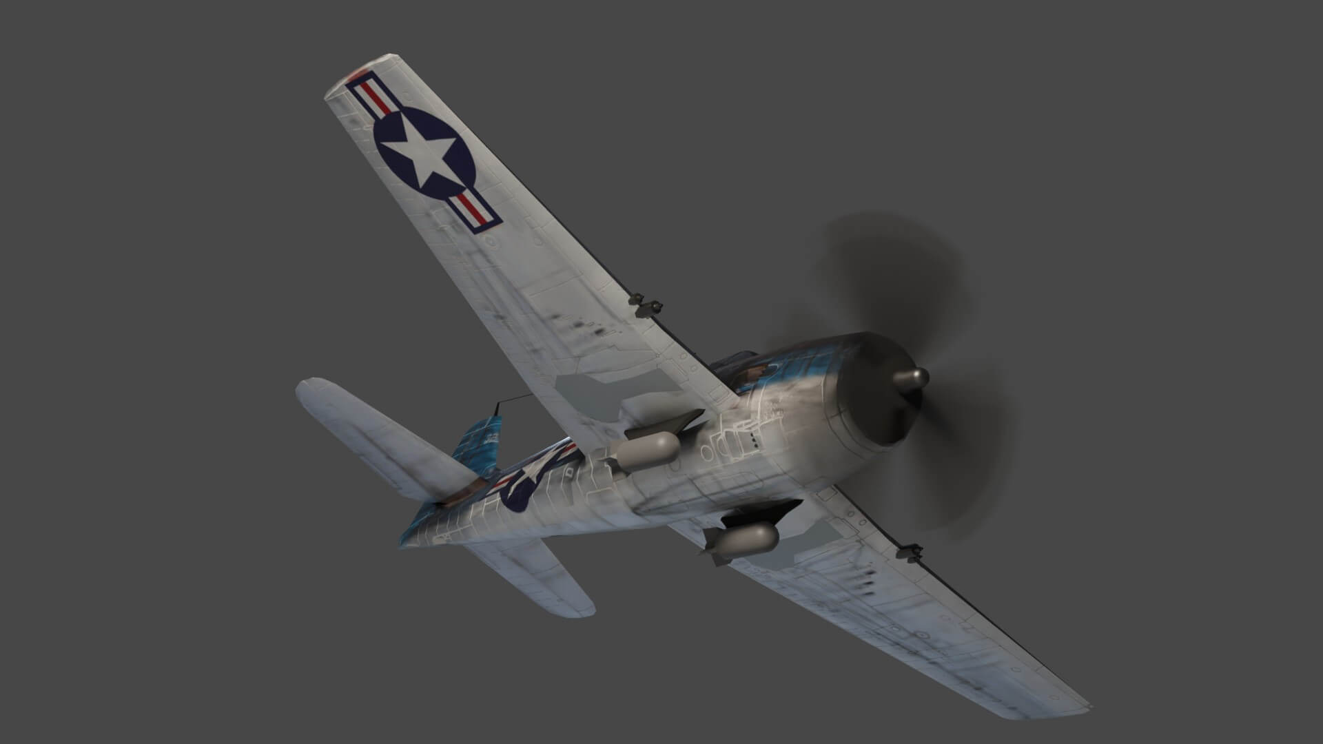 Grumman F6F Hellcat - 3D Model by NETRUNNER_pl
