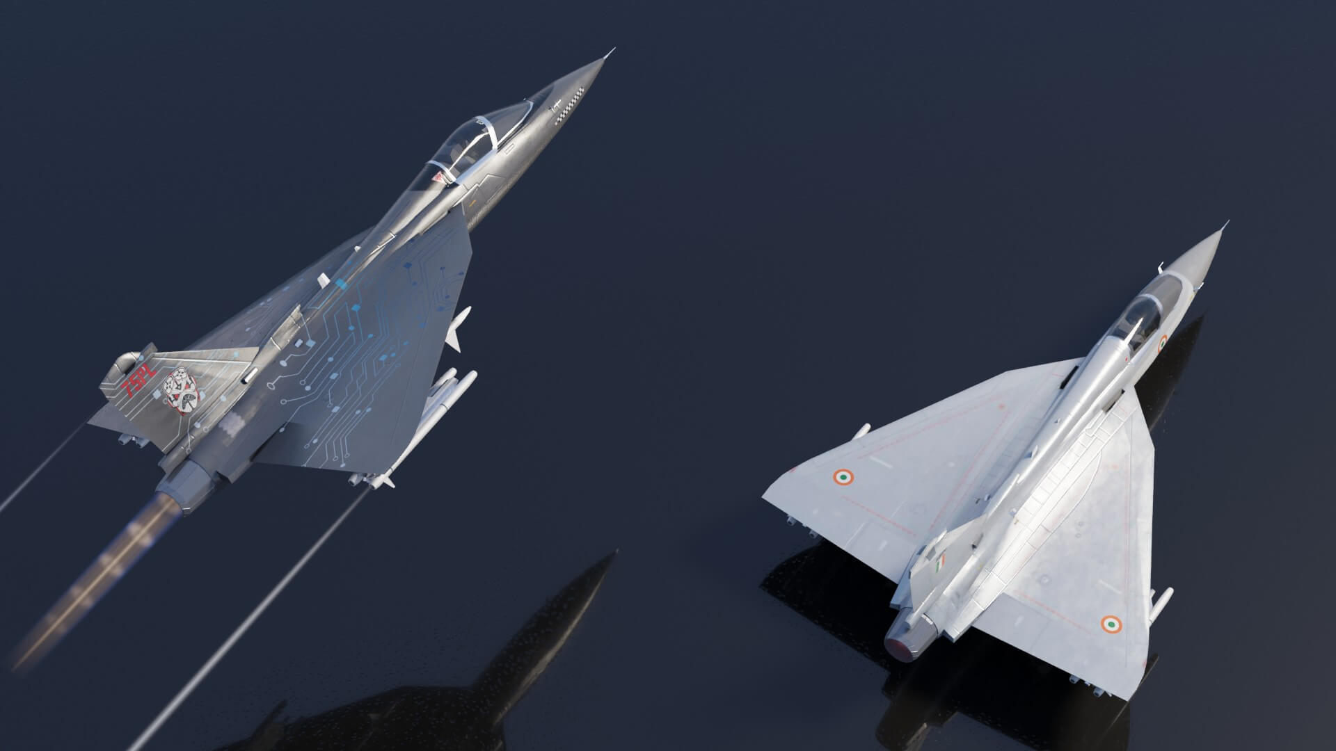 Hal Tejas fighterjet - 3D Model by NETRUNNER_pl