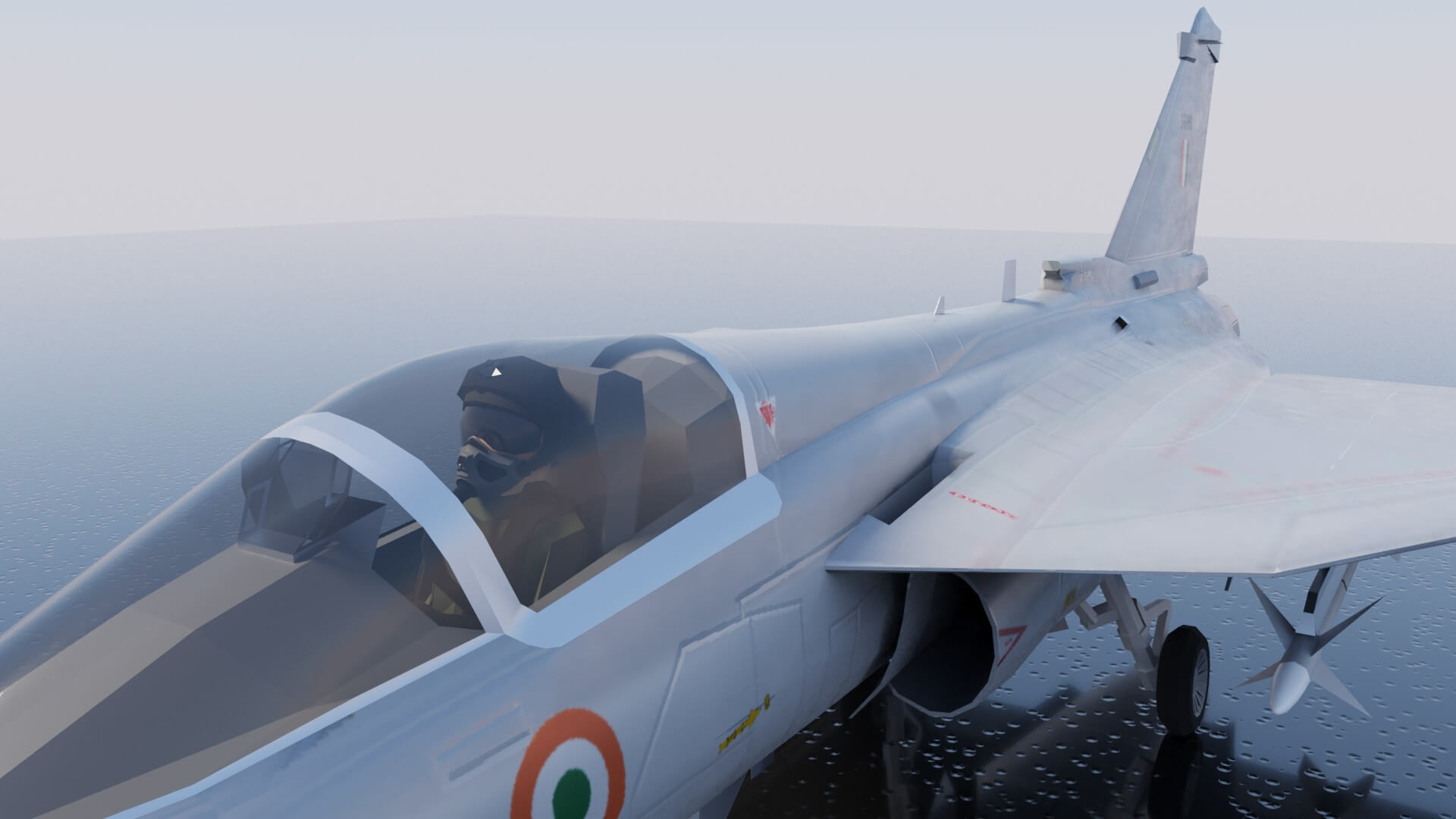 Hal Tejas fighterjet - 3D Model by NETRUNNER_pl