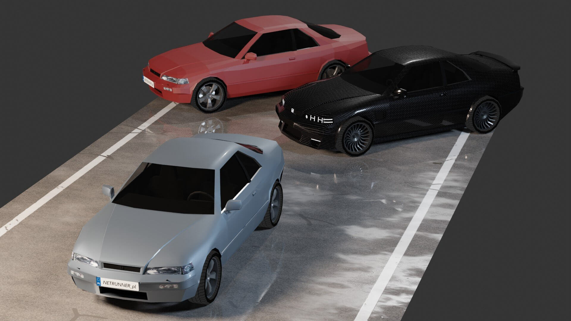 Honda Legend Coupe - Free 3D Model by NETRUNNER_pl