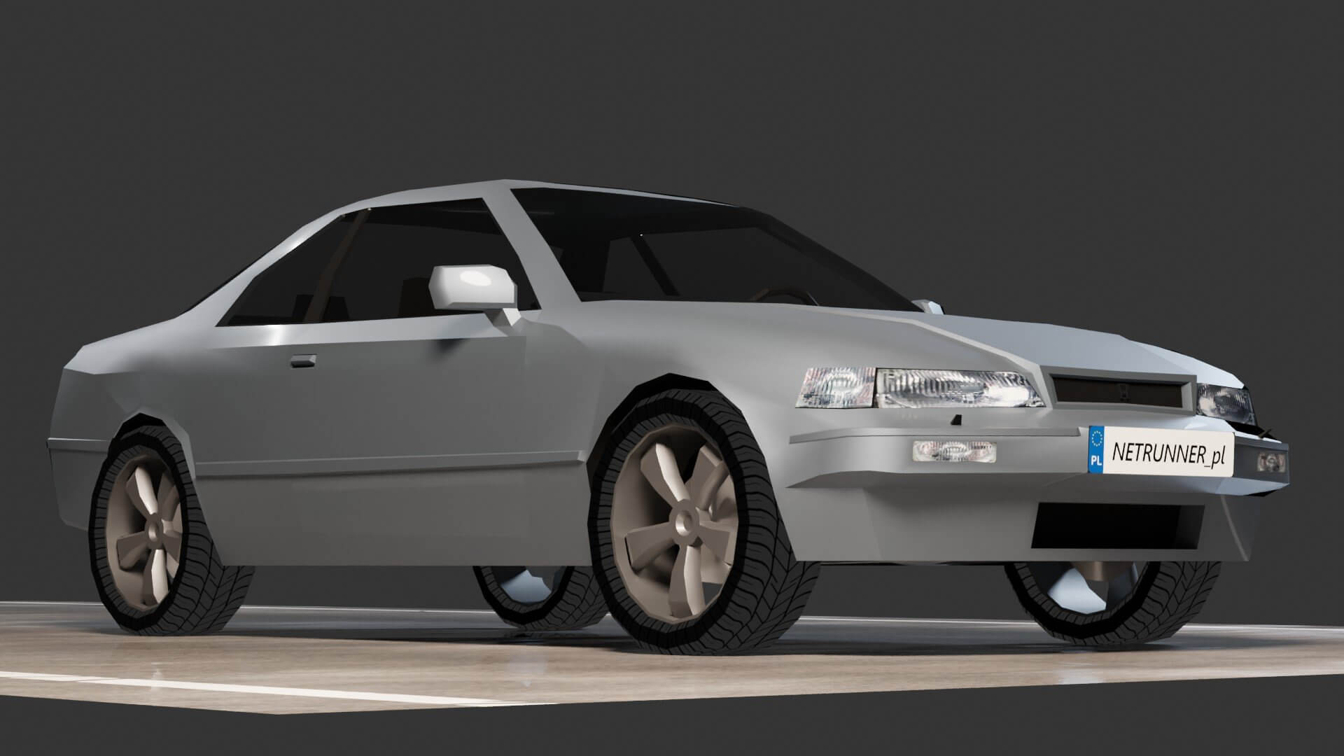 Honda Legend Coupe - Free 3D Model by NETRUNNER_pl