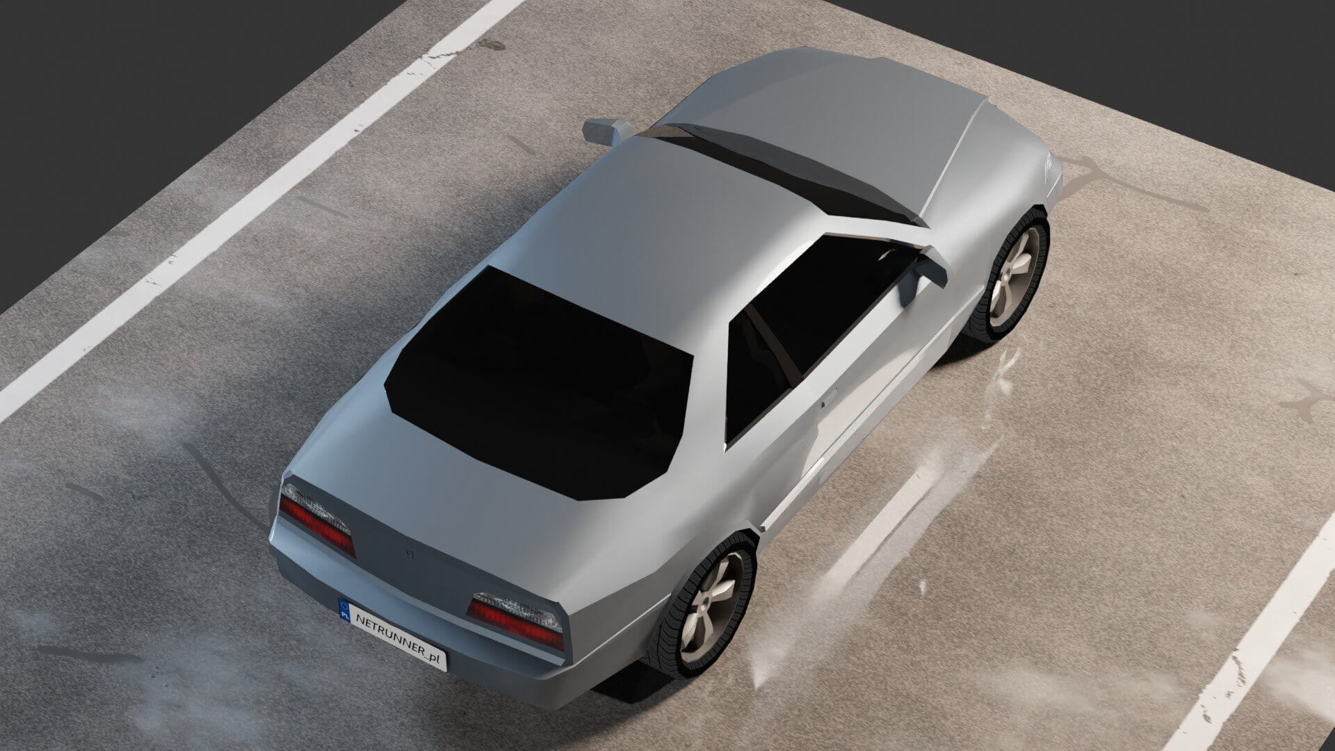 Honda Legend Coupe - Free 3D Model by NETRUNNER_pl