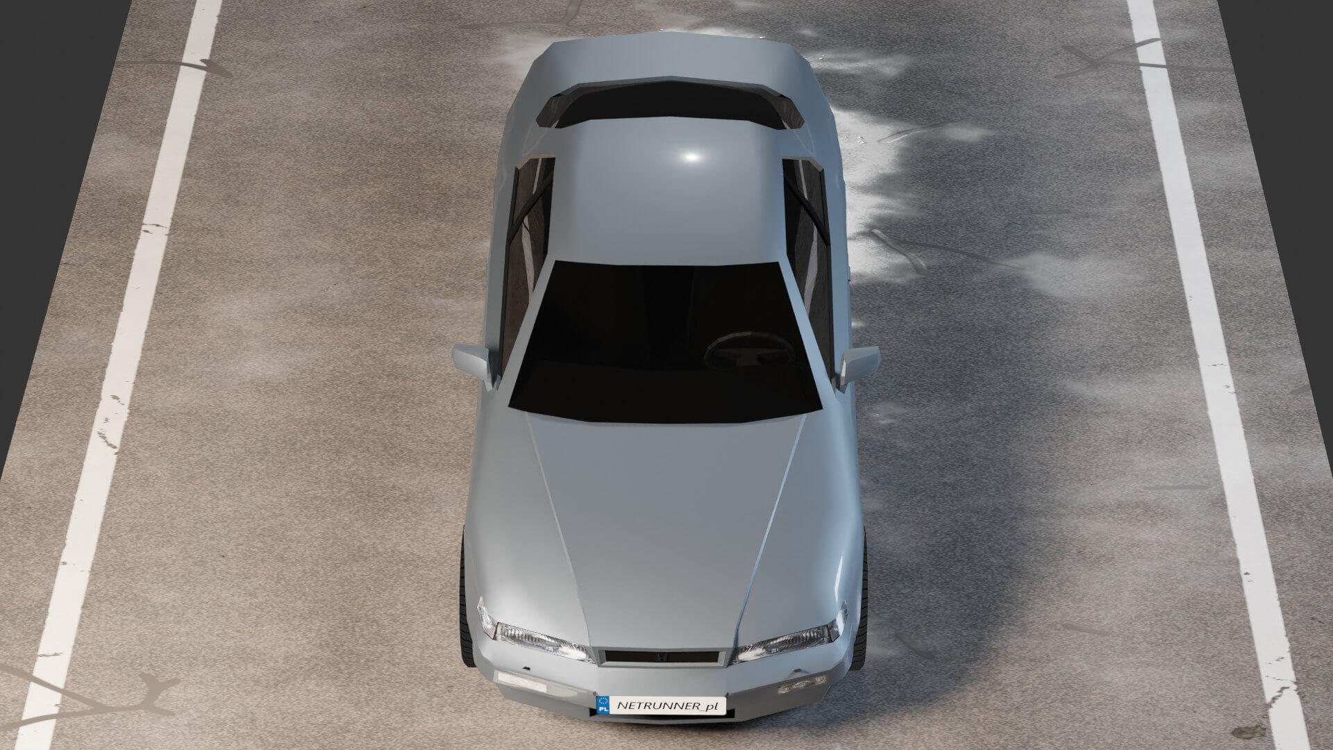 Honda Legend Coupe - Free 3D Model by NETRUNNER_pl