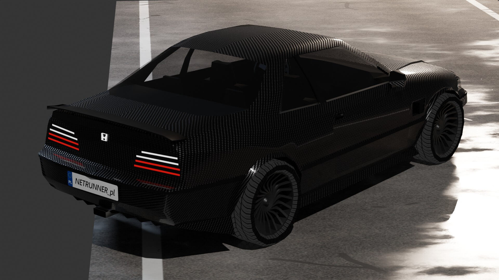 Honda Legend Coupe - Free 3D Model by NETRUNNER_pl