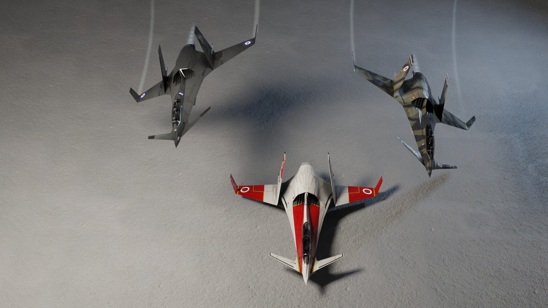 I-20 Firehawk Concept Jet Fighter 3D Model by NETRUNNER_pl