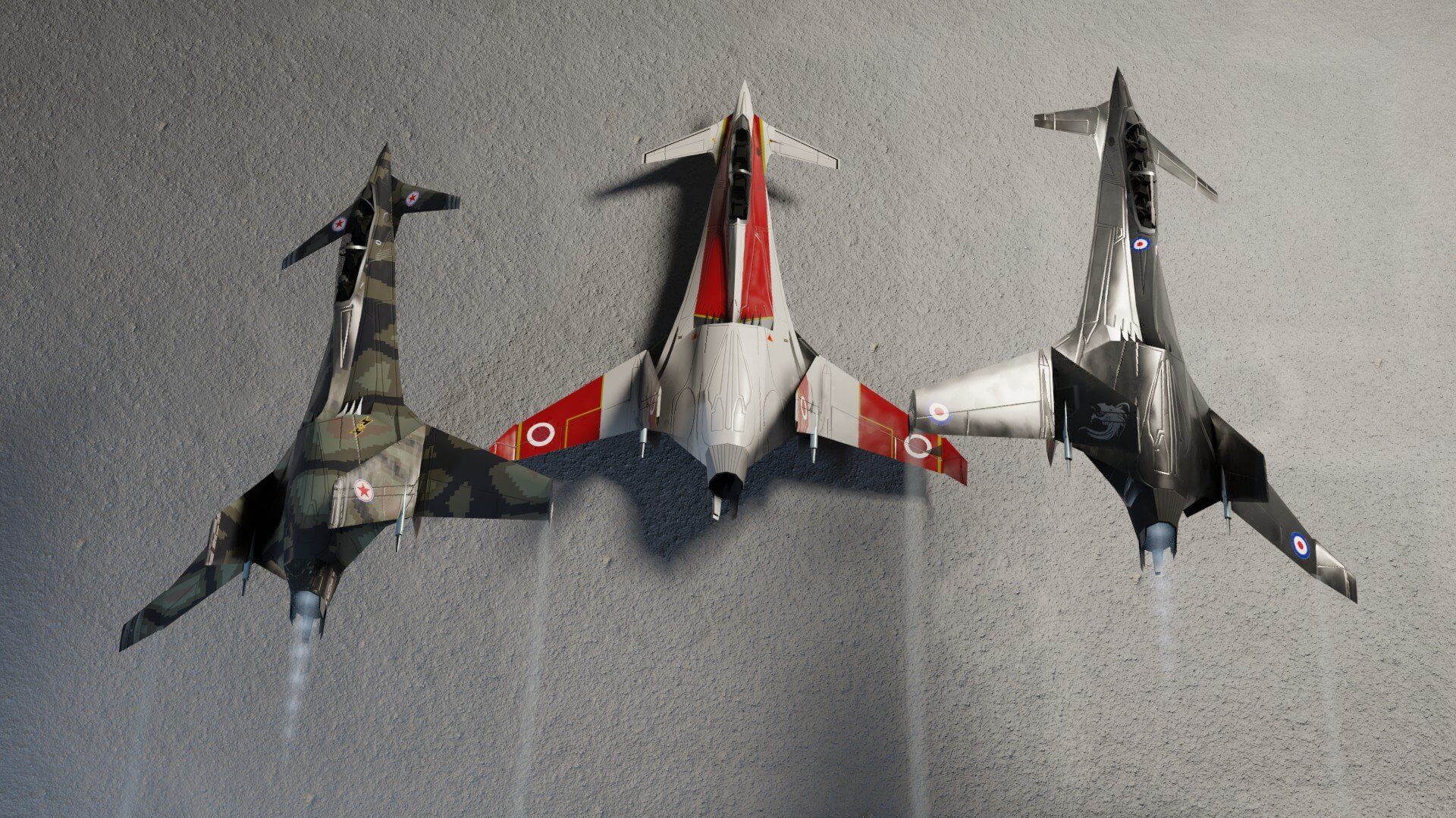 I-20 Firehawk Concept Jet Fighter 3D Model by NETRUNNER_pl