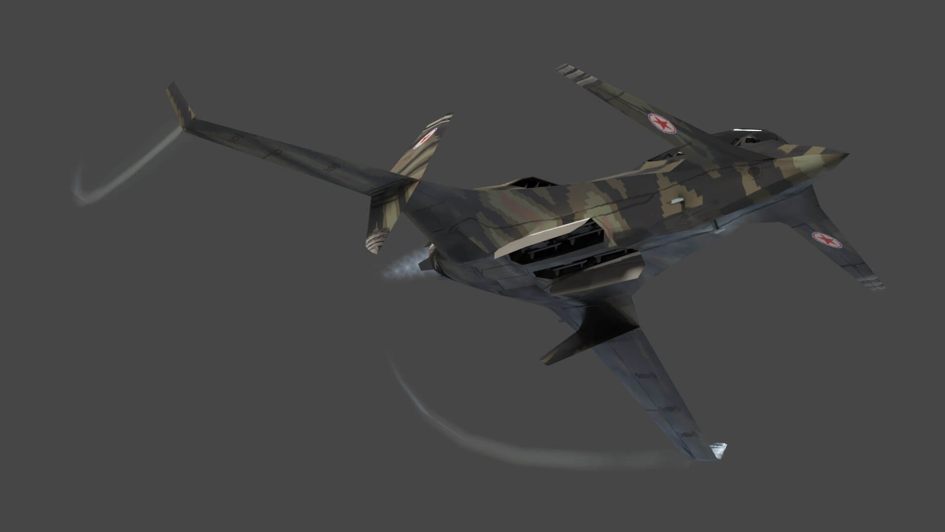 I-20 Firehawk Concept Jet Fighter 3D Model by NETRUNNER_pl
