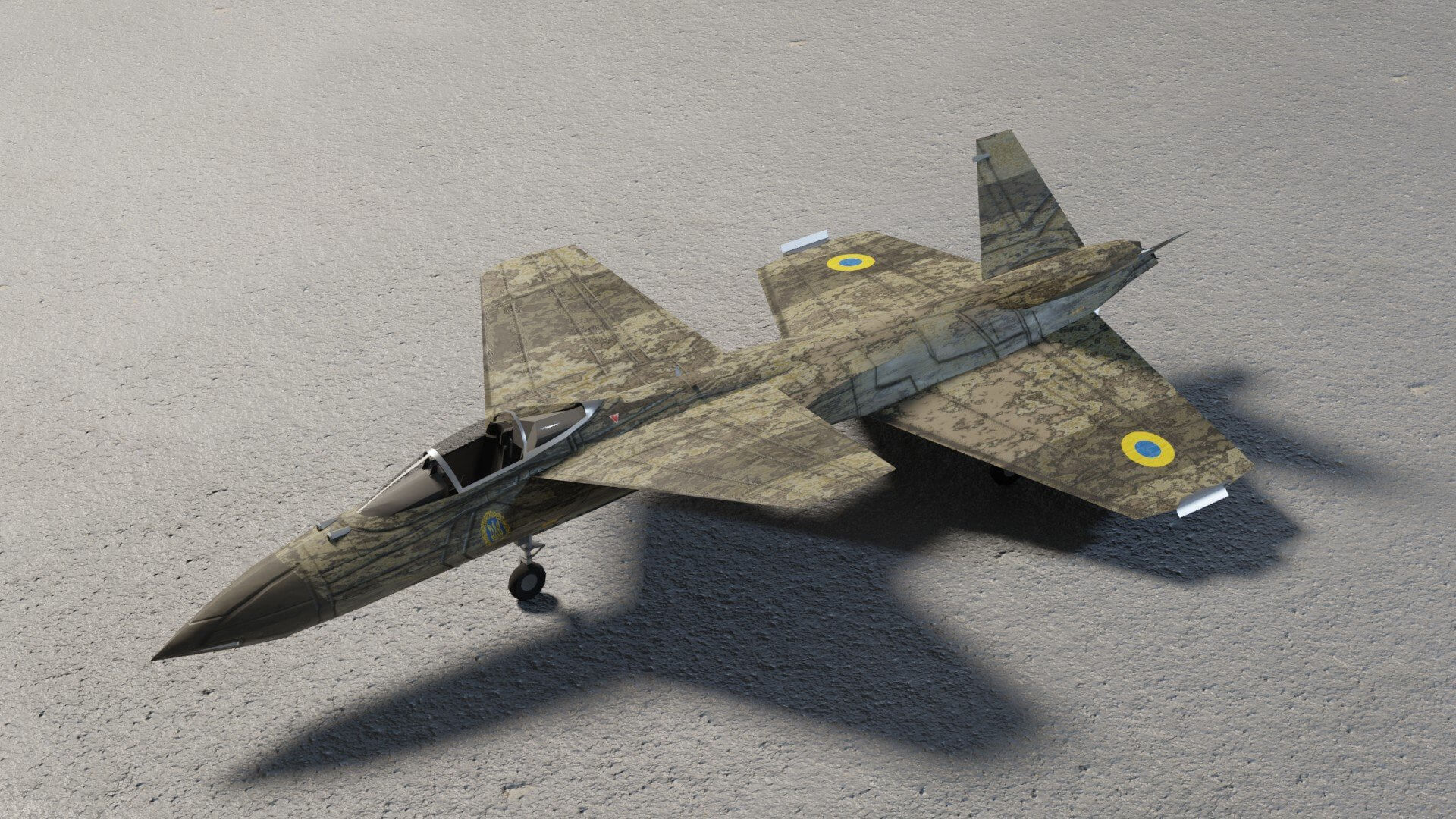 IAI SparrowX Concept Jet Fighter - 3D Model by NETRUNNER_pl