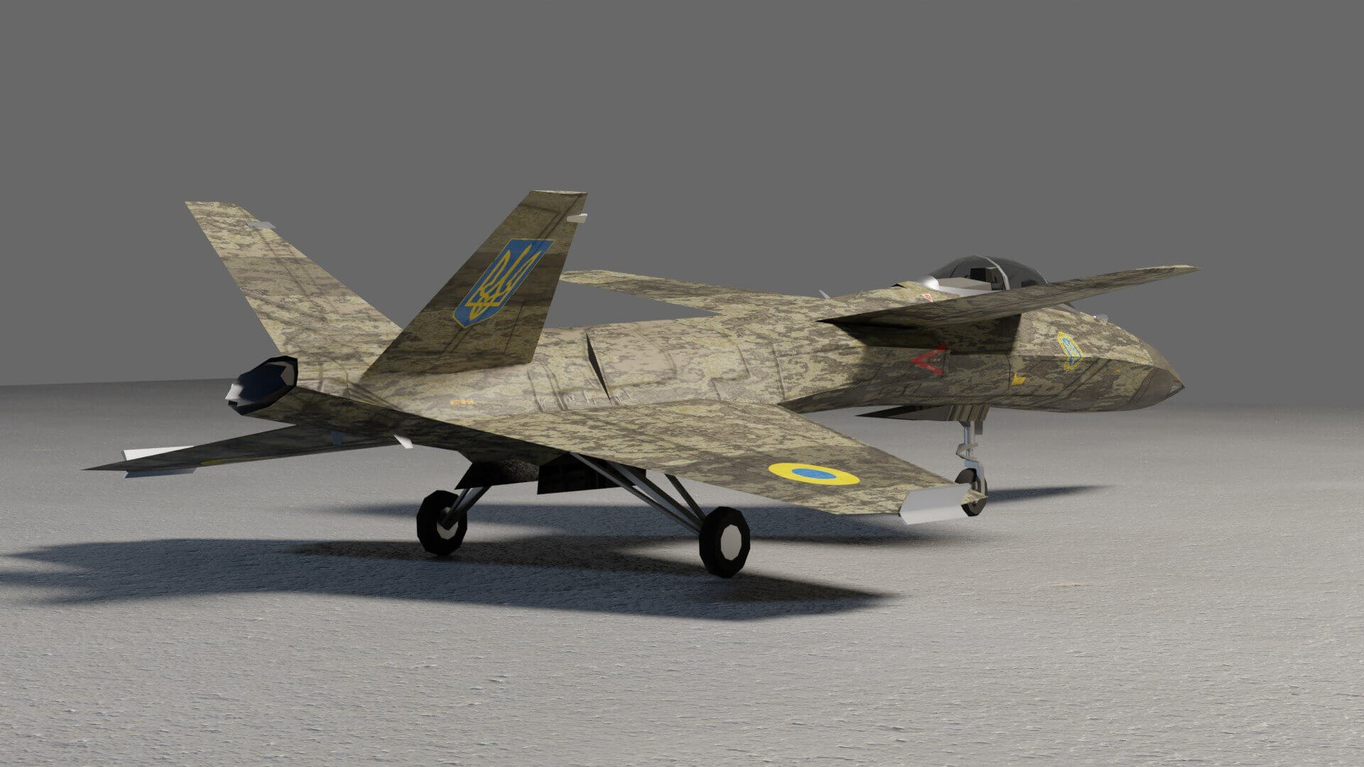 IAI SparrowX Concept Jet Fighter - 3D Model by NETRUNNER_pl