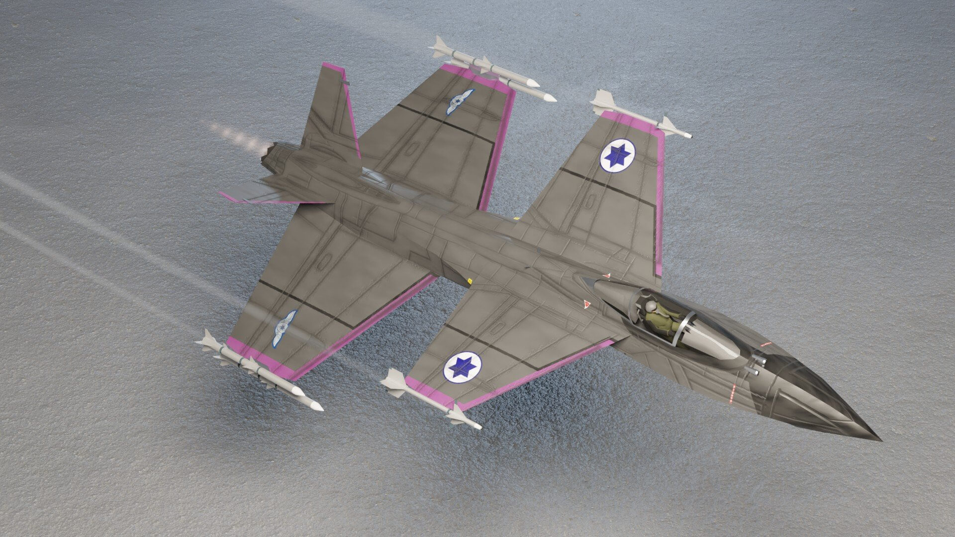 IAI SparrowX Concept Jet Fighter - 3D Model by NETRUNNER_pl