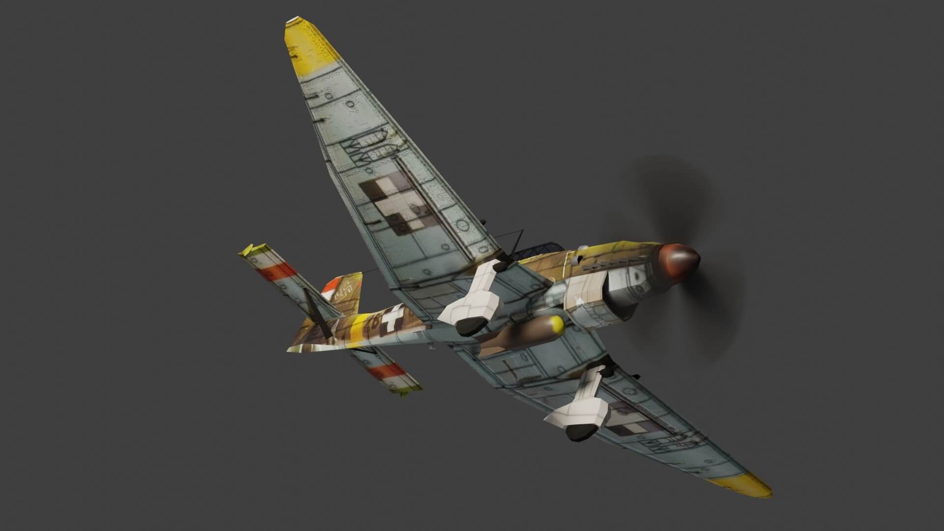 Junkers Ju-87 Stuka WW2 Bomber 3D Model by NETRUNNER_pl