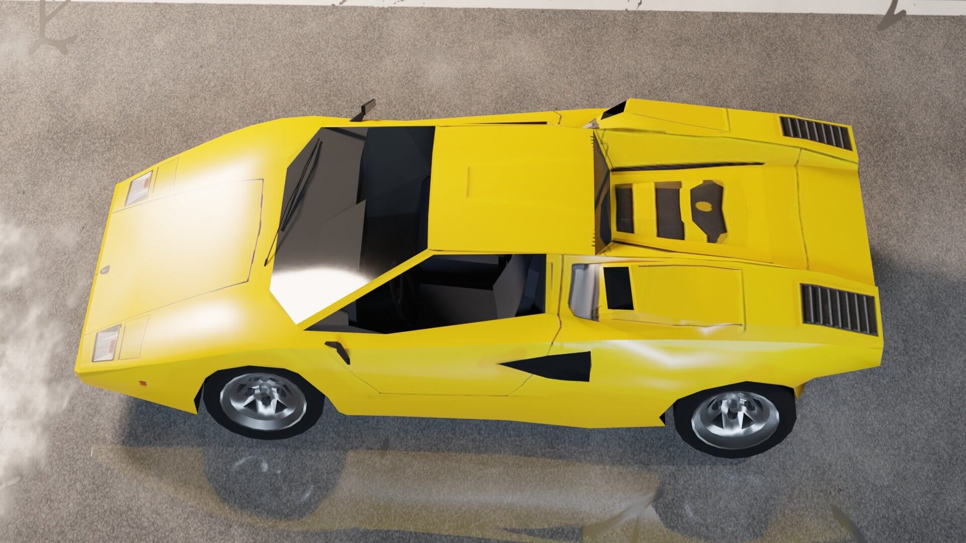 Lamborghini Countach - 3D Model by NETRUNNER_pl