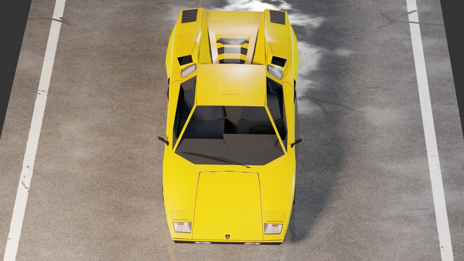 Lamborghini Countach - 3D Model by NETRUNNER_pl