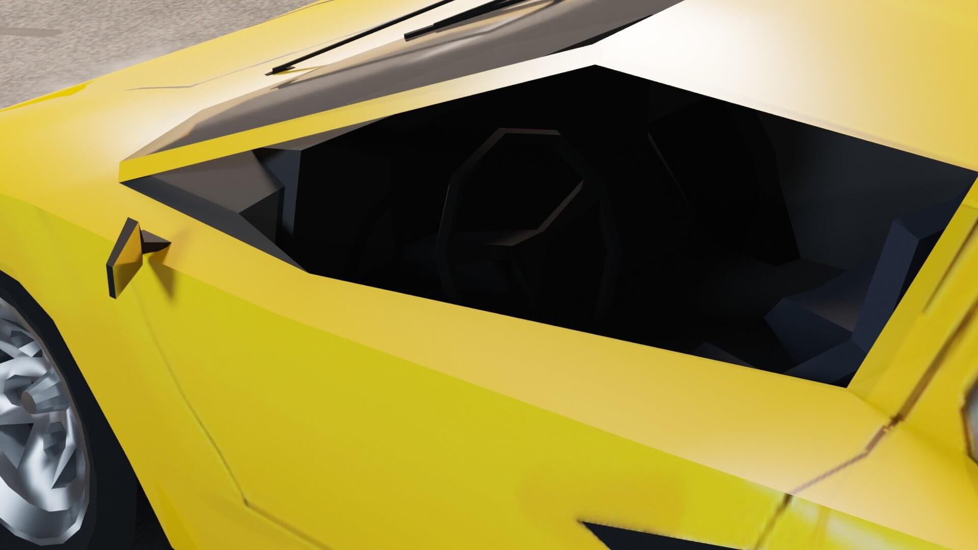 Lamborghini Countach - 3D Model by NETRUNNER_pl