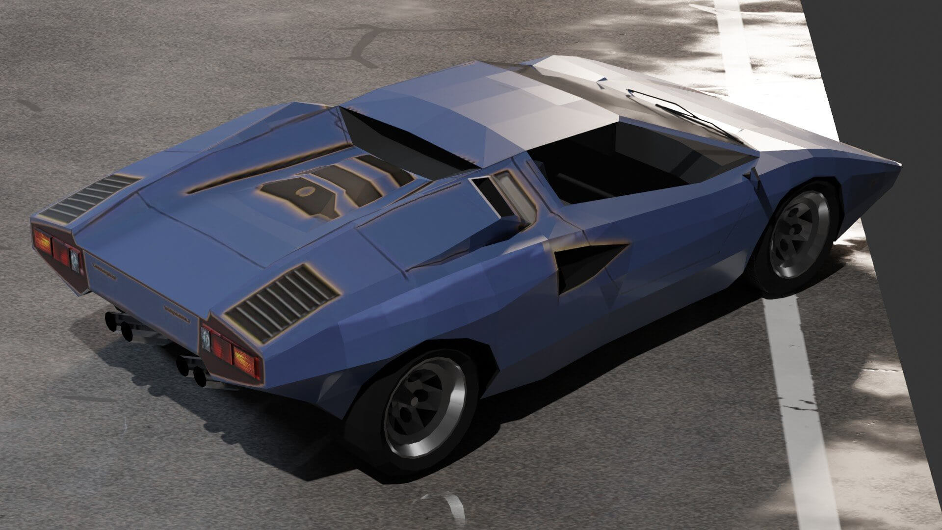 Lamborghini Countach - 3D Model by NETRUNNER_pl