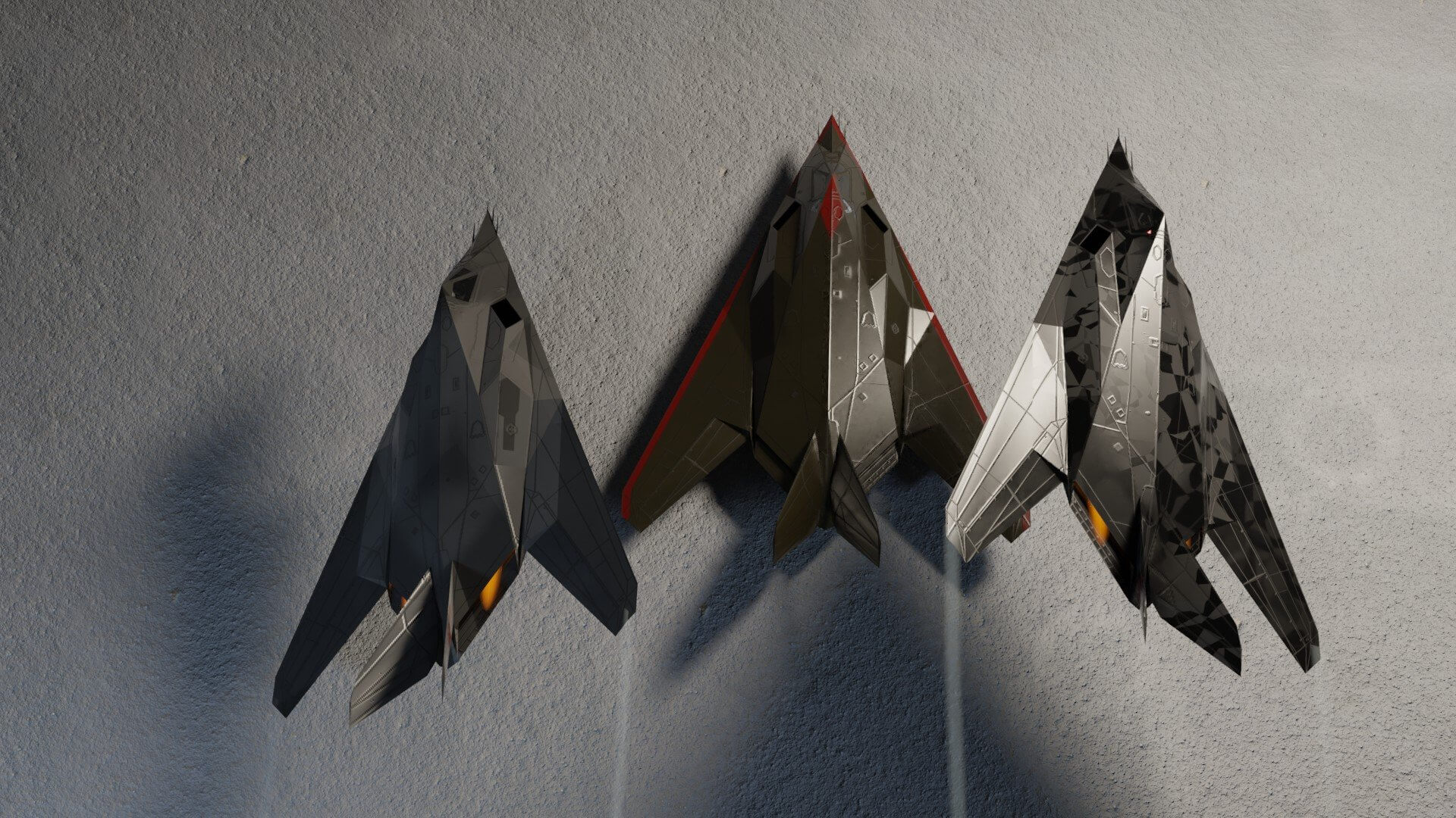 Lockheed F-117 Nighthawk Stealth Bomber 3D Model by NETRUNNER_pl