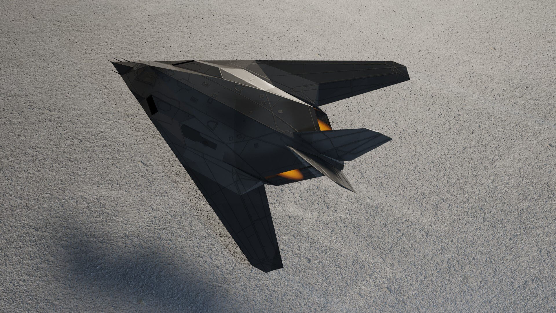 Lockheed F-117 Nighthawk Stealth Bomber 3D Model by NETRUNNER_pl