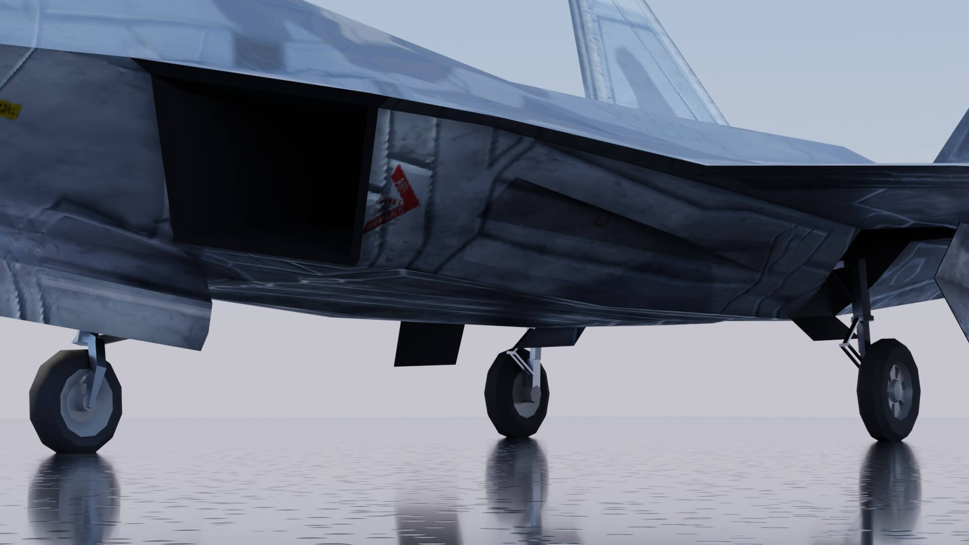 Lockheed Martin F-22 Raptor 3D Model by NETRUNNER_pl