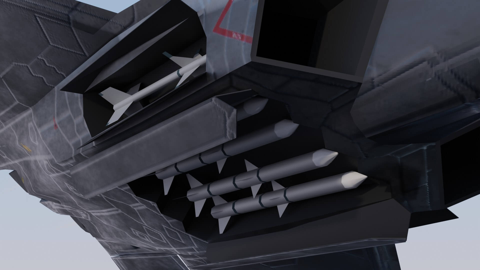 Lockheed Martin F-22 Raptor 3D Model by NETRUNNER_pl