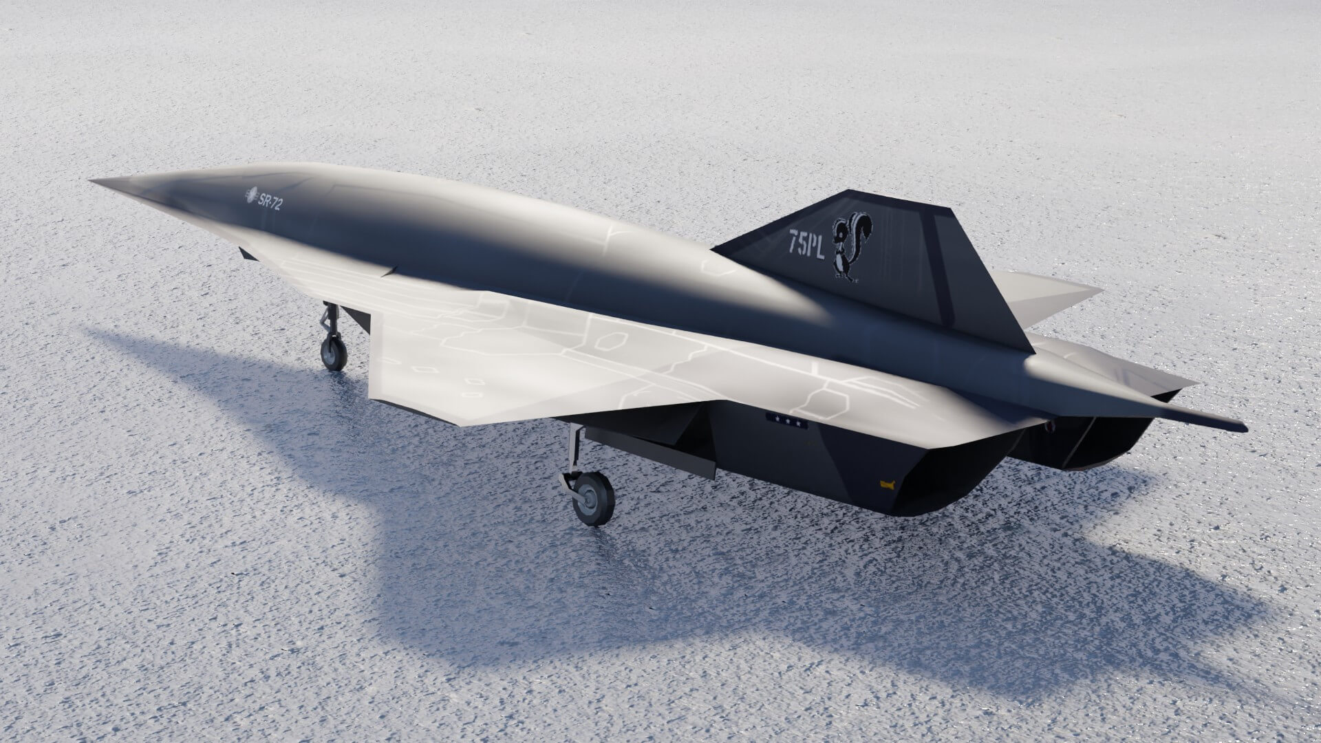 Lockheed Martin SR-72 Son of Blackbird 3D Model by NETRUNNER_pl