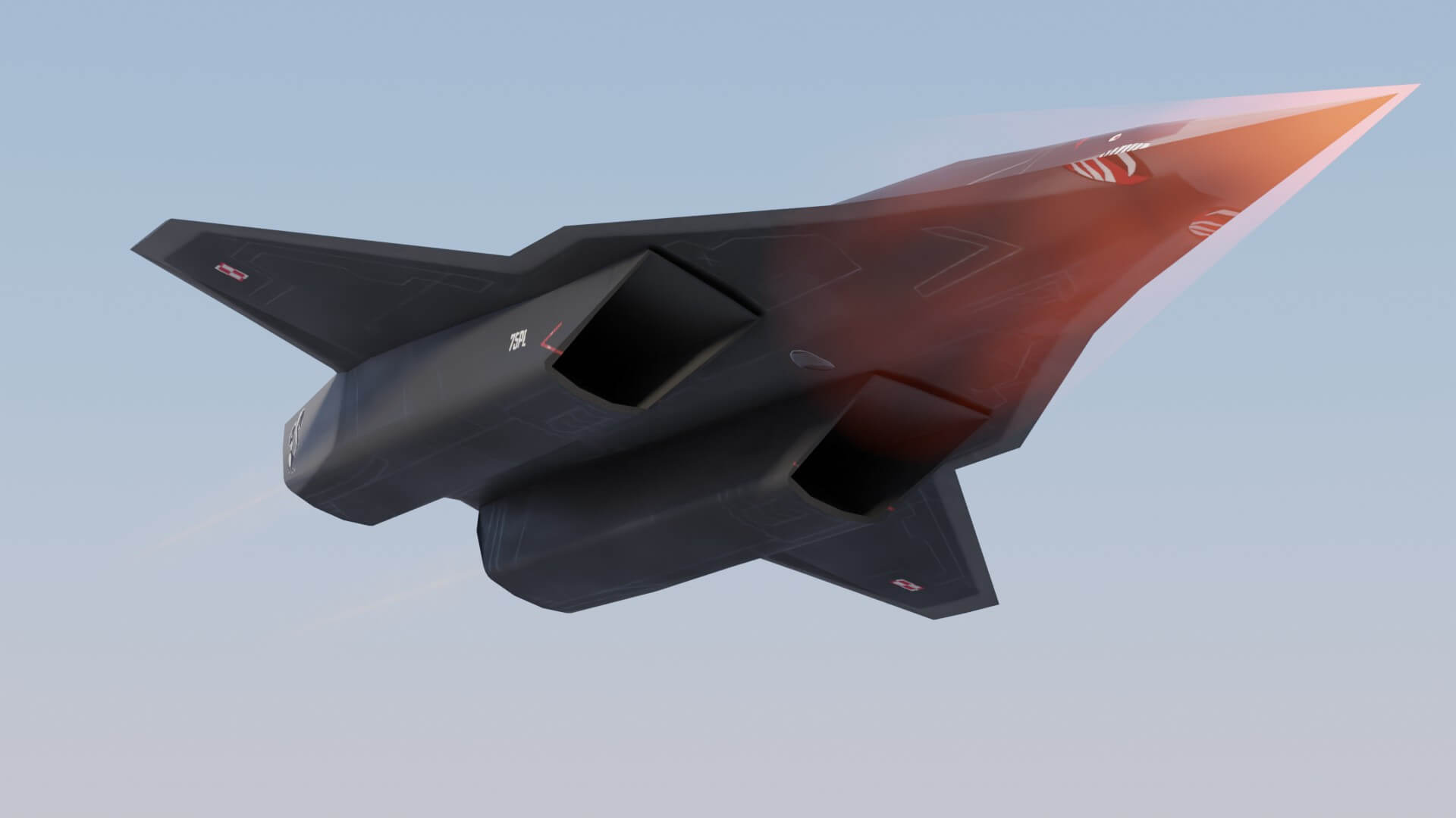 Lockheed Martin SR-72 Son of Blackbird 3D Model by NETRUNNER_pl