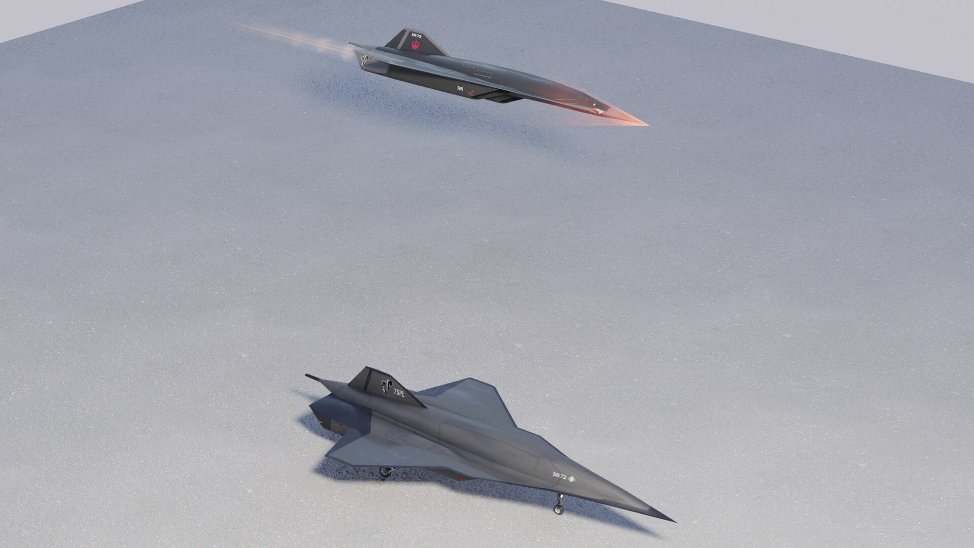 Lockheed Martin SR-72 Son of Blackbird 3D Model by NETRUNNER_pl