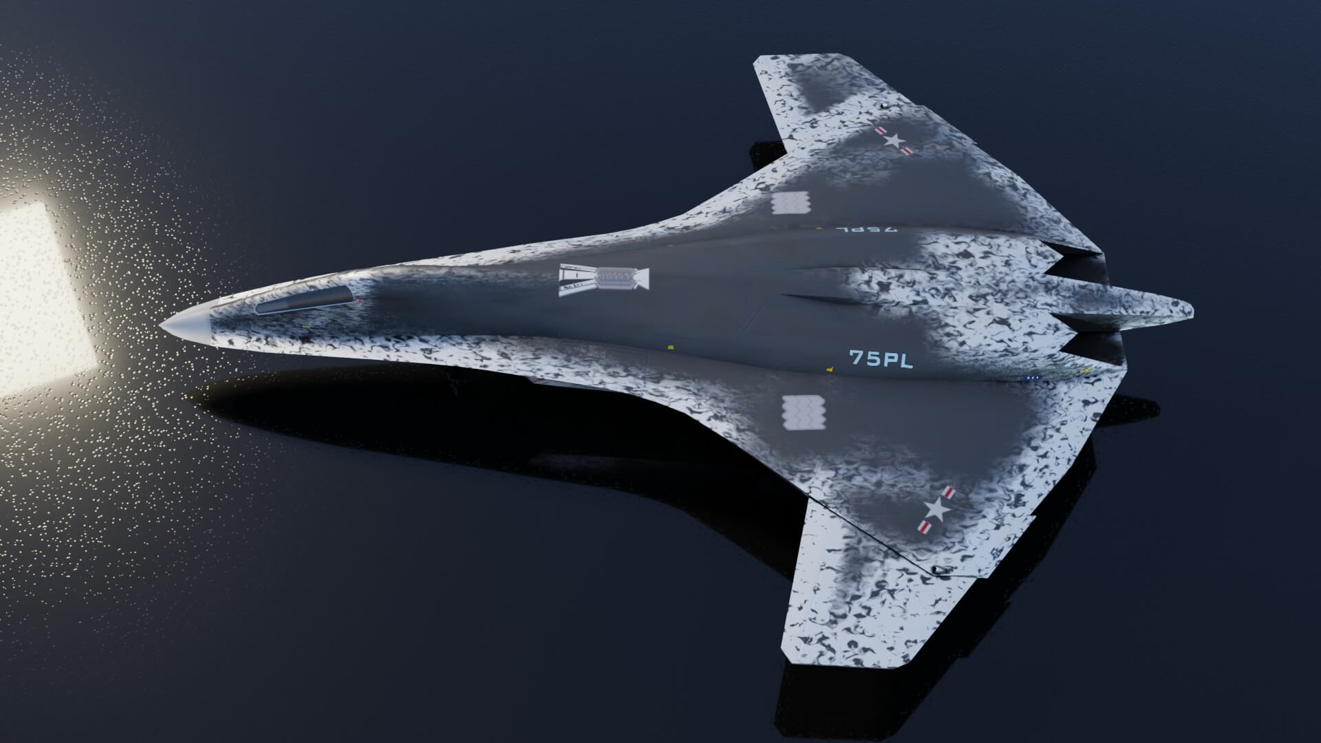 Lockheed Ngad Deux Concept Fighter - 3D Model by NETRUNNER_pl