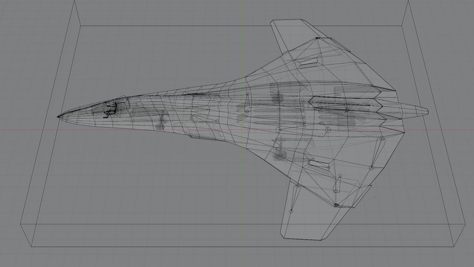 Lockheed Ngad Deux Concept Fighter - 3D Model by NETRUNNER_pl