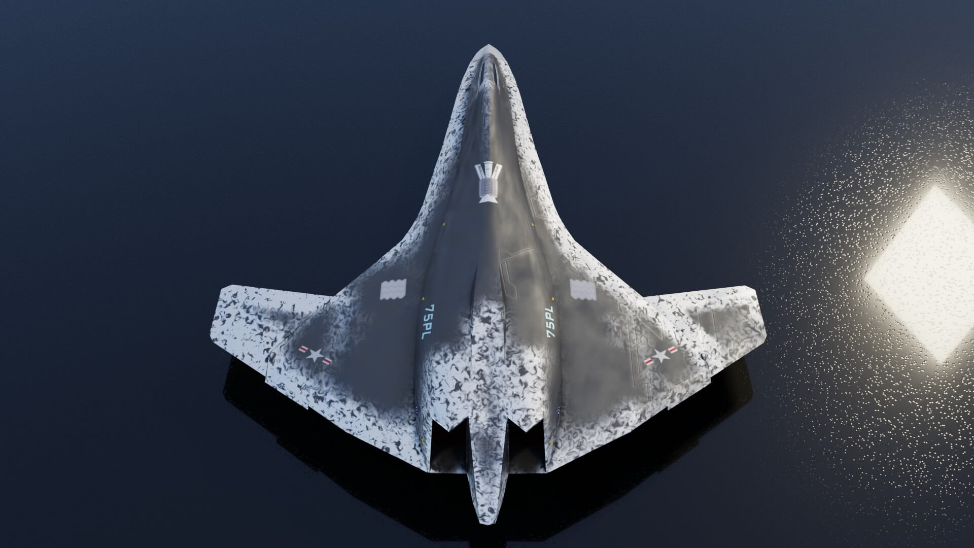 Lockheed Ngad Deux Concept Fighter - 3D Model by NETRUNNER_pl